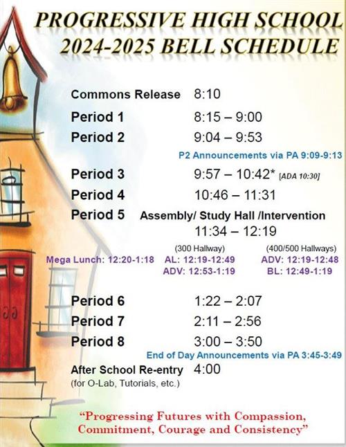 24-25 Bell Schedule